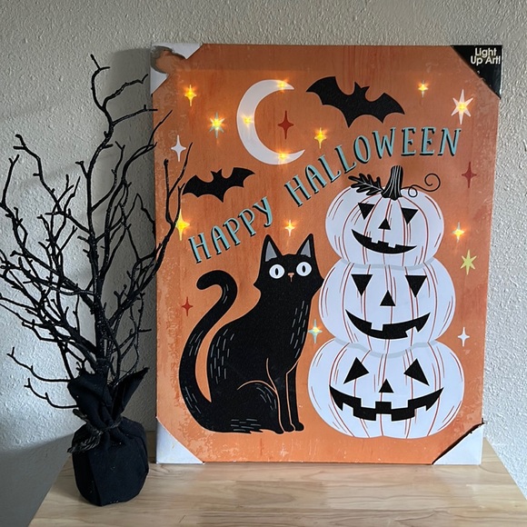 Target | Holiday | New Halloween Happy Halloween Led Light Up Canvas ...